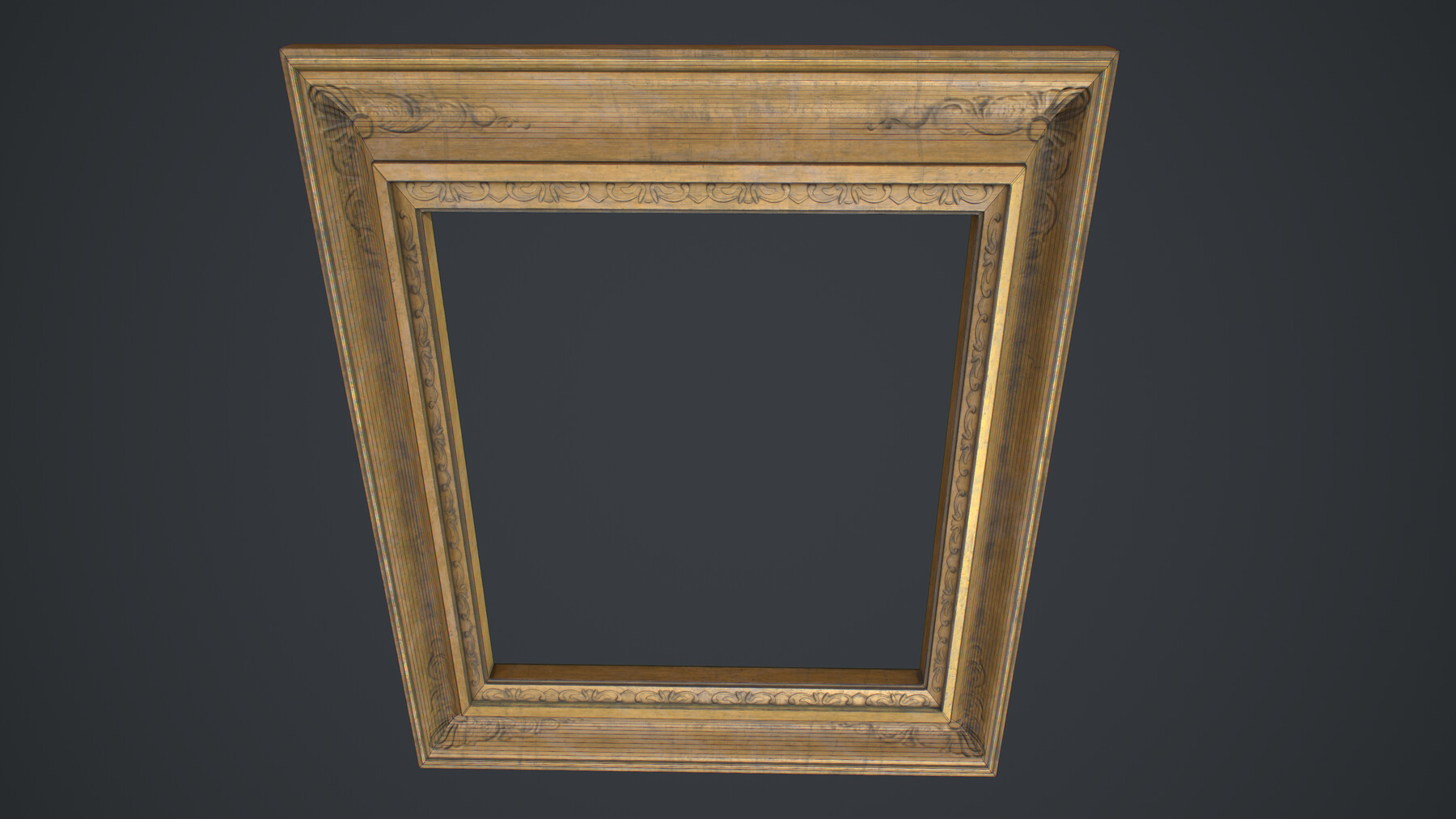 ArtStation - Golden Picture Frames Set | Game Assets