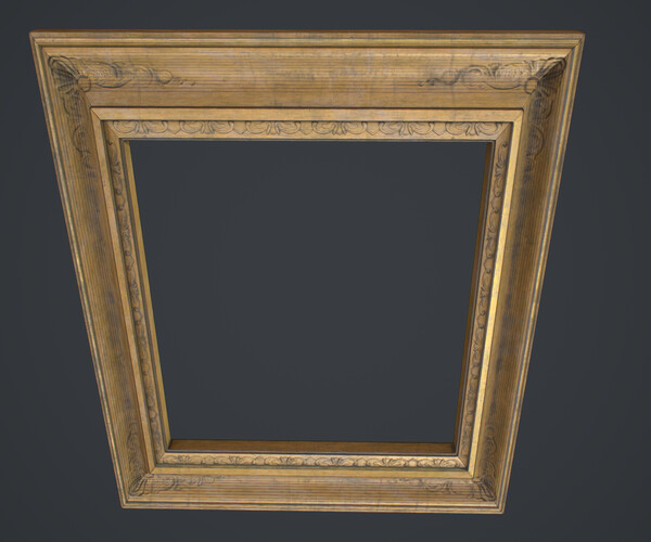 ArtStation - Golden Picture Frames Set | Game Assets