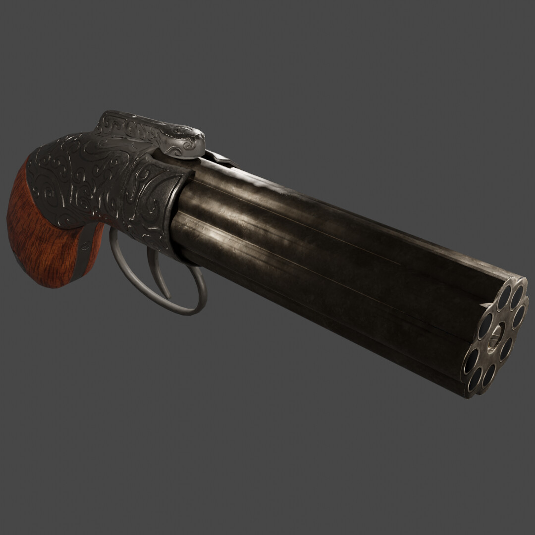ArtStation - Pepperbox Revolver | Resources