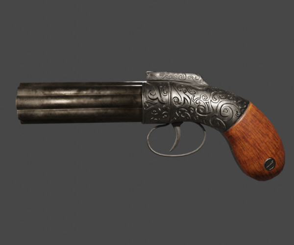 ArtStation - Pepperbox Revolver | Resources