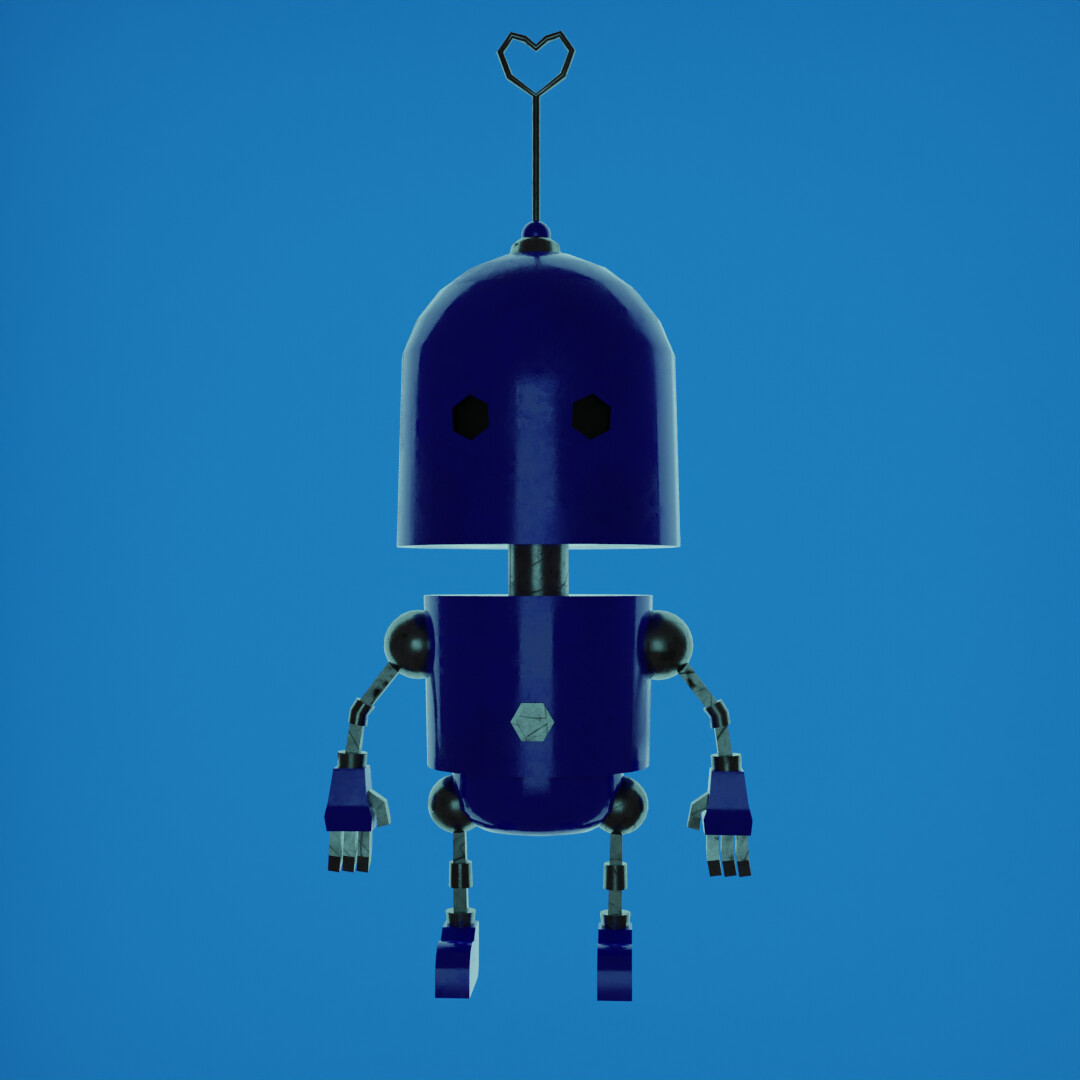 ArtStation - Little Robot Blender Low-poly 3D model | Game Assets