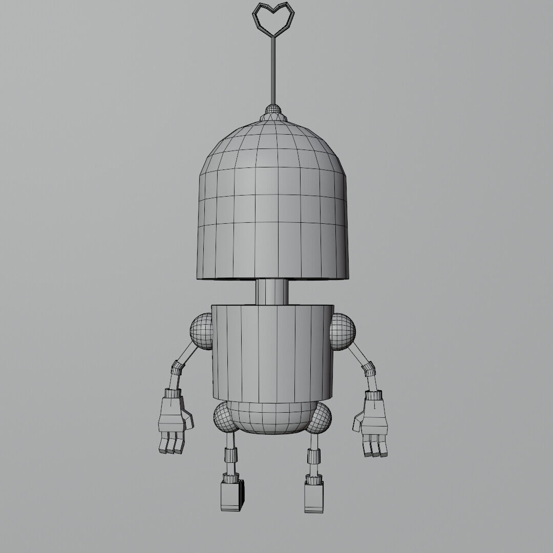 ArtStation - Little Robot Blender Low-poly 3D model | Game Assets