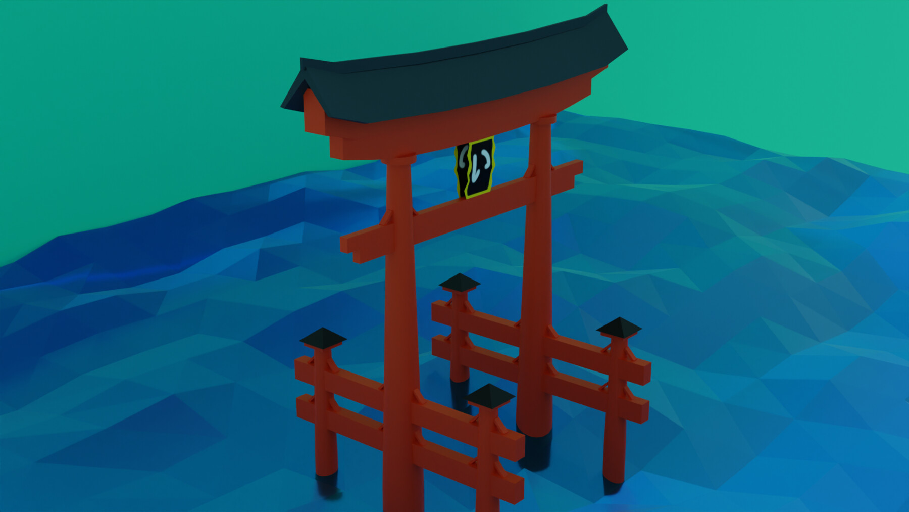 ArtStation - Torri and Temple low poly for videogames Low-poly 3D model ...