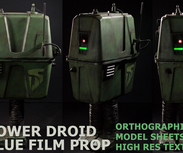 ArtStation - G3 Power Droid Texture Set & Model Sheet | Resources