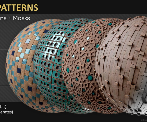 ArtStation - 60 Brick Patterns – vol.1 | Resources