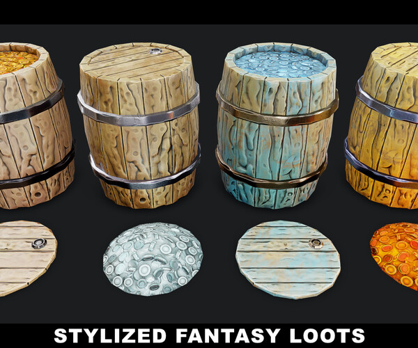 ArtStation - STYLIZED - Fantasy Loots Pack ( Unity ) | Game Assets