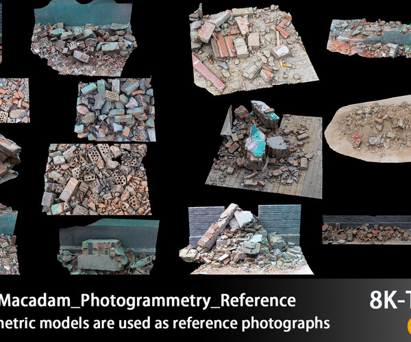 ArtStation - Ruins_Macadam_Photogrammetry_Reference | Resources