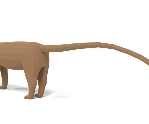 ArtStation - Low Poly Cartoon Fossa | Game Assets