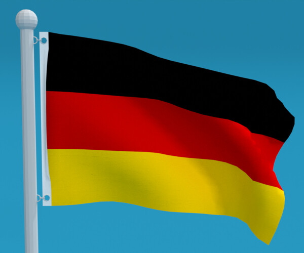 ArtStation - Low Poly Seamless Animated Germany Flag | Game Assets