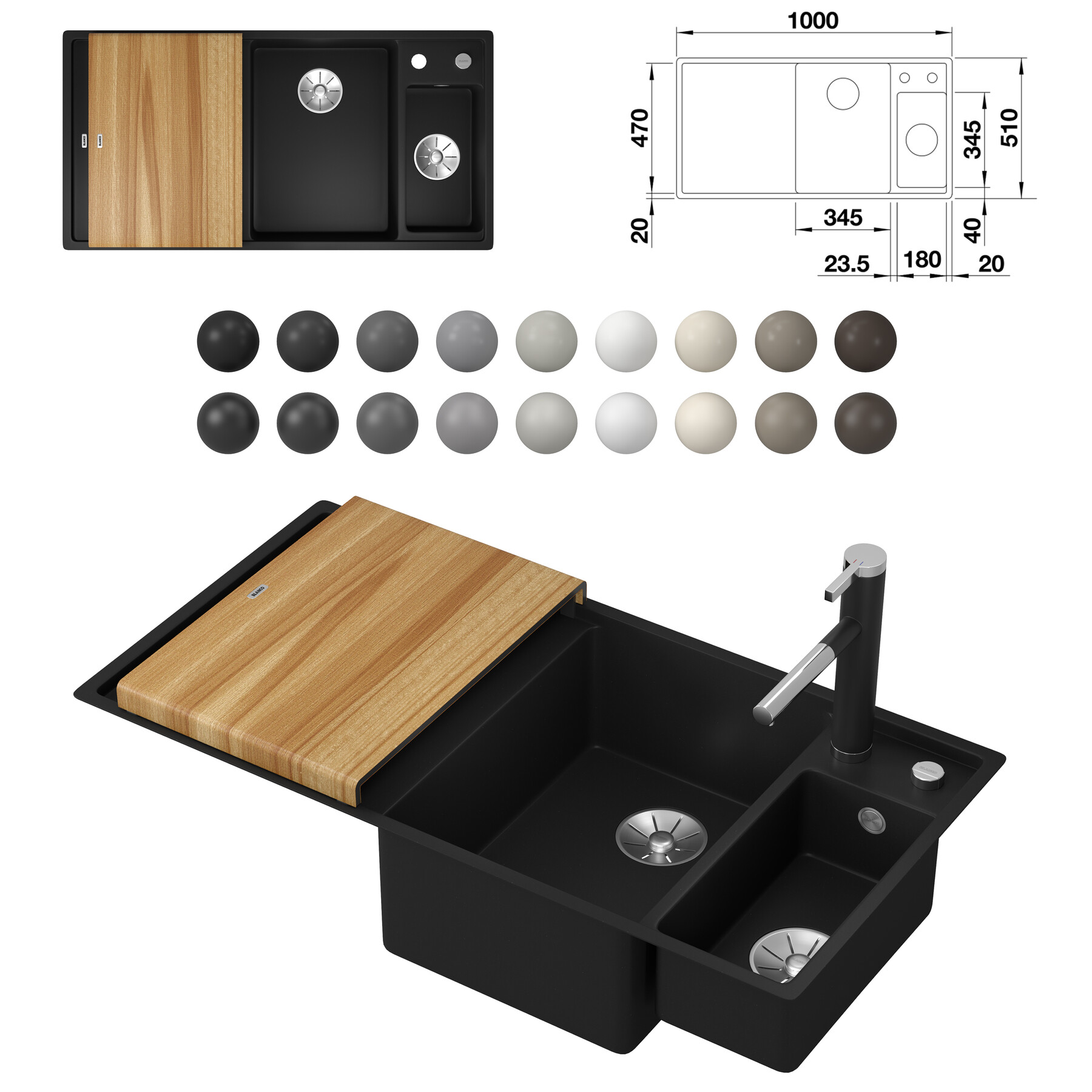 ArtStation - Sink Blanco AXIA III 6 S and mixer Blanco LINEE-S | Resources