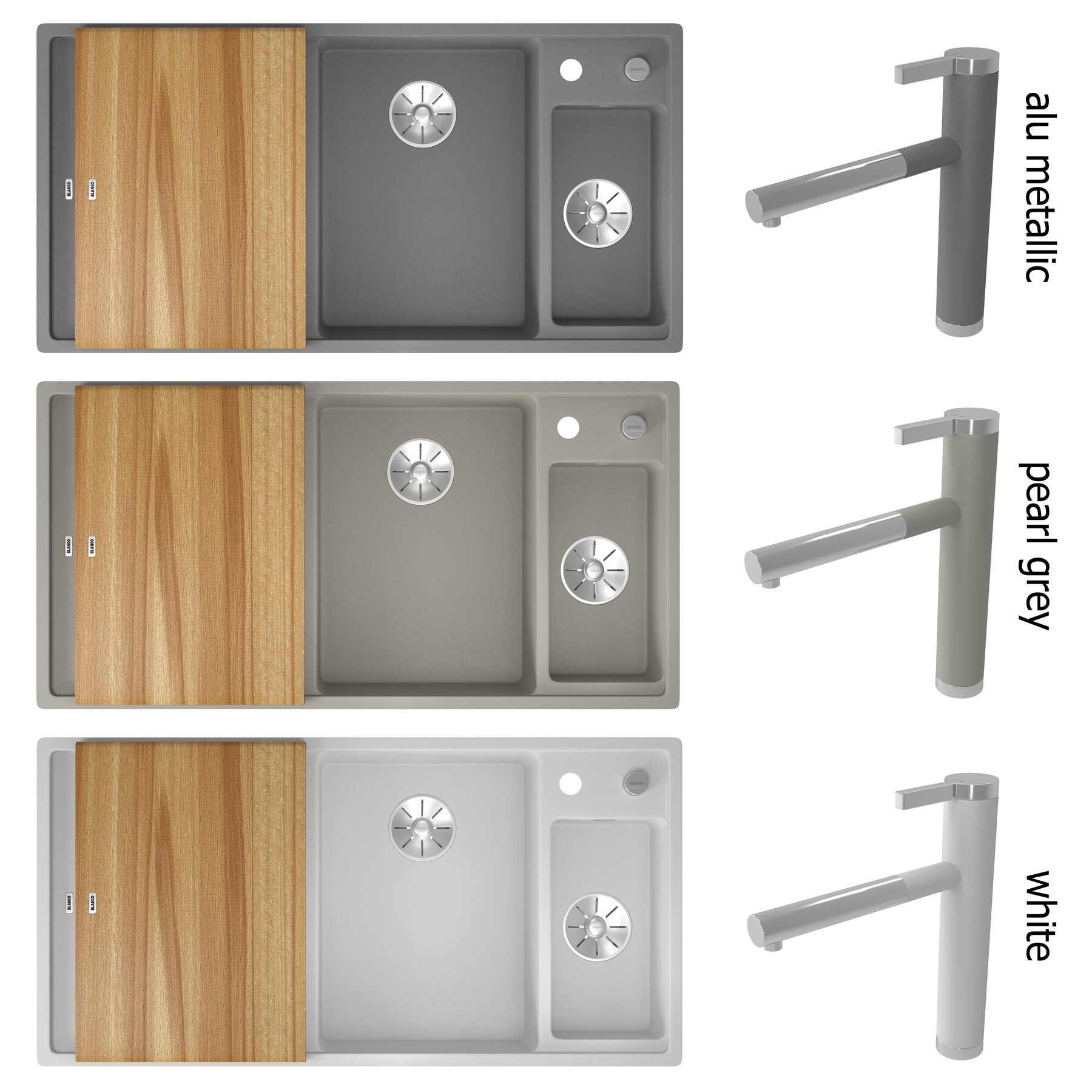 ArtStation - Sink Blanco AXIA III 6 S and mixer Blanco LINEE-S | Resources