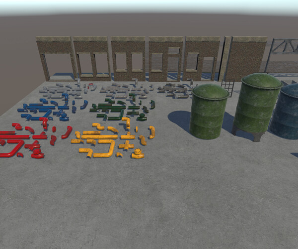 ArtStation - Modular Industrial Building for Unity | Game Assets