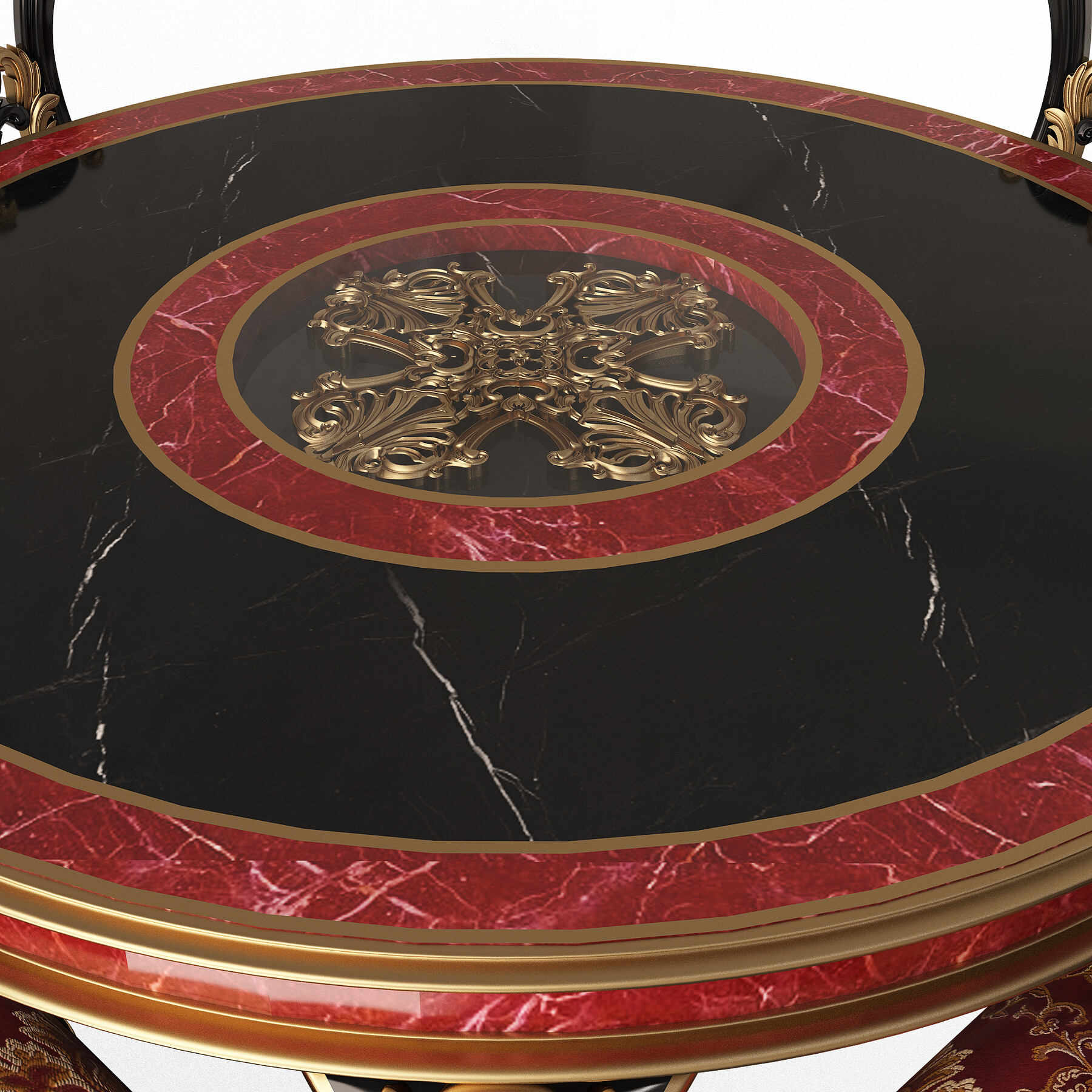 ArtStation - Classic Round Dinning Table and Chairs | Resources