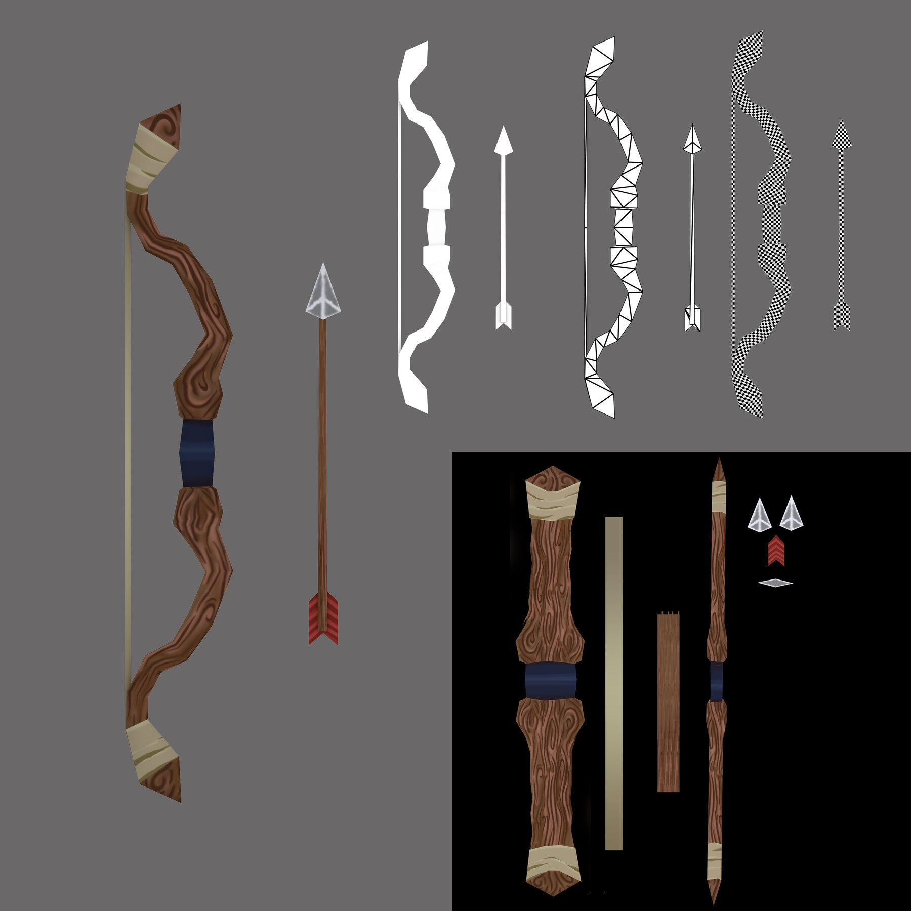 ArtStation - Fantasy Stylized bow and arrow| Stylized bow and arrow ...