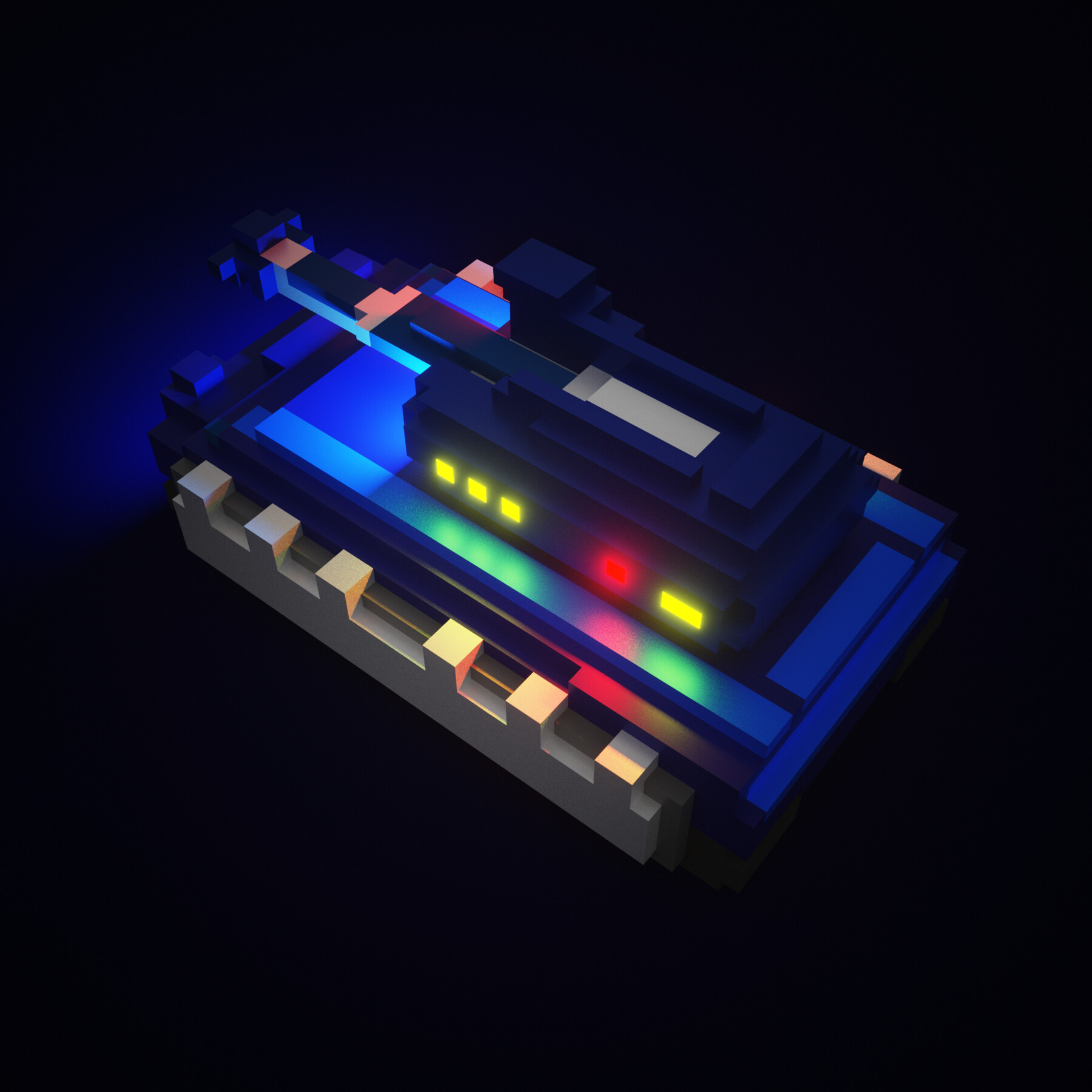 ArtStation - voxel tank | Game Assets