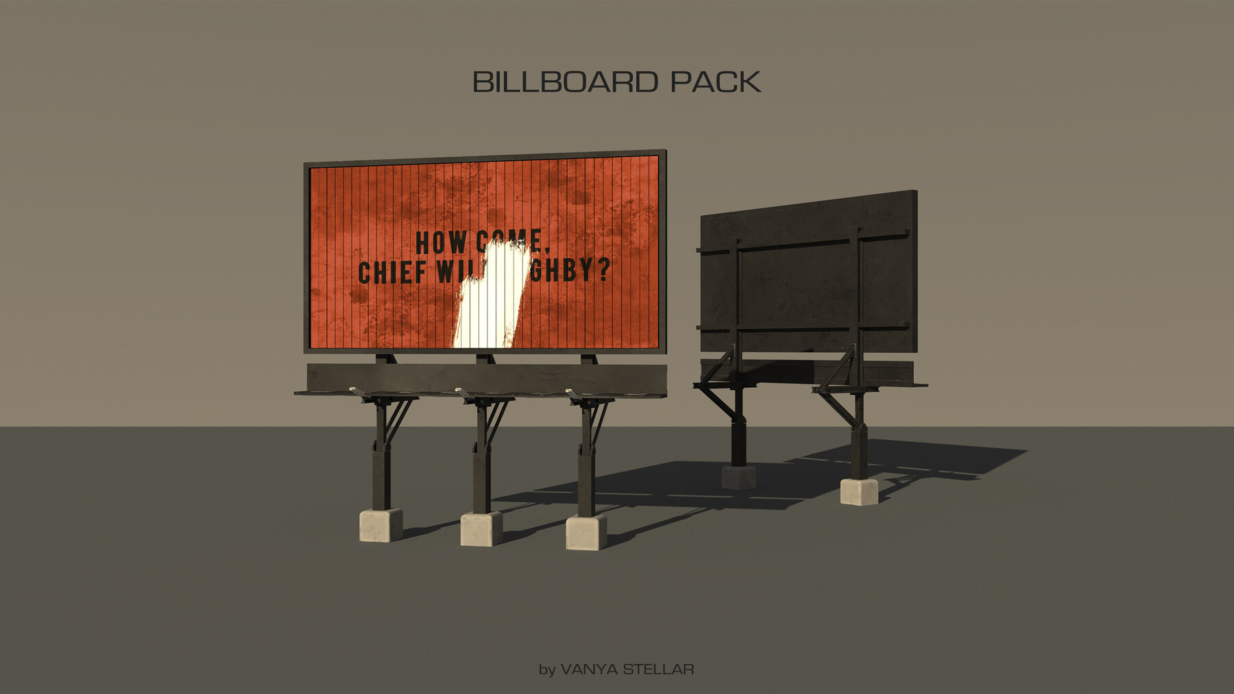 ArtStation - Illuminated Billboard Pack | Resources