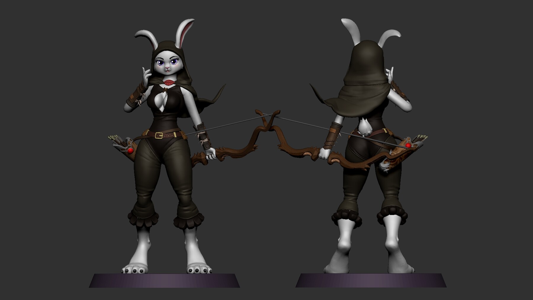 ArtStation - Archer Rabbit 3D print Ready | Resources