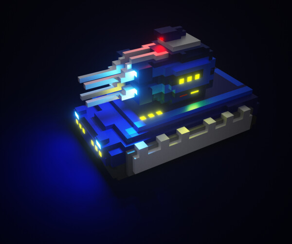ArtStation - voxel tank 2 | Game Assets