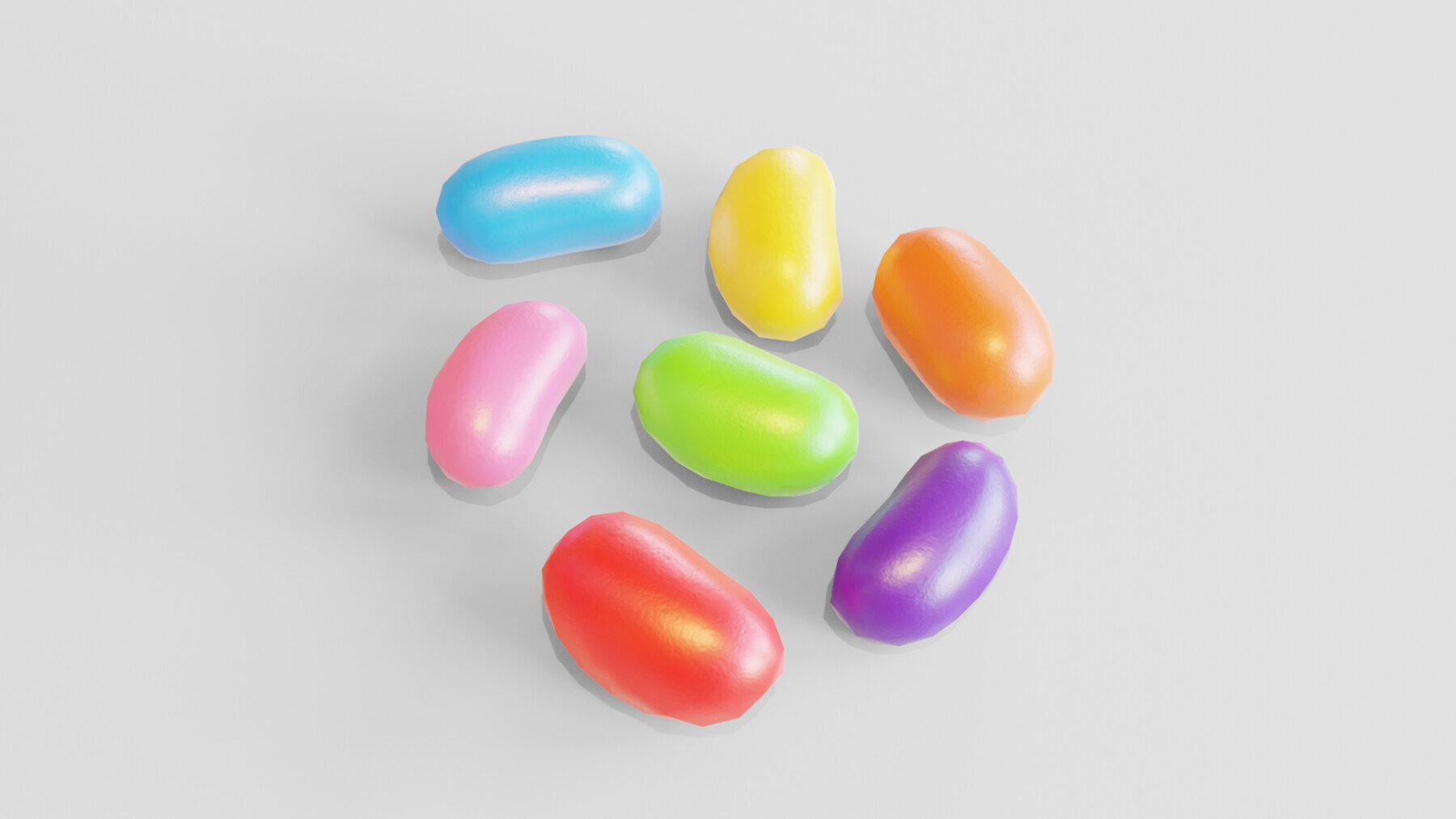 ArtStation - Jelly Beans and Jar 3D Model | Resources
