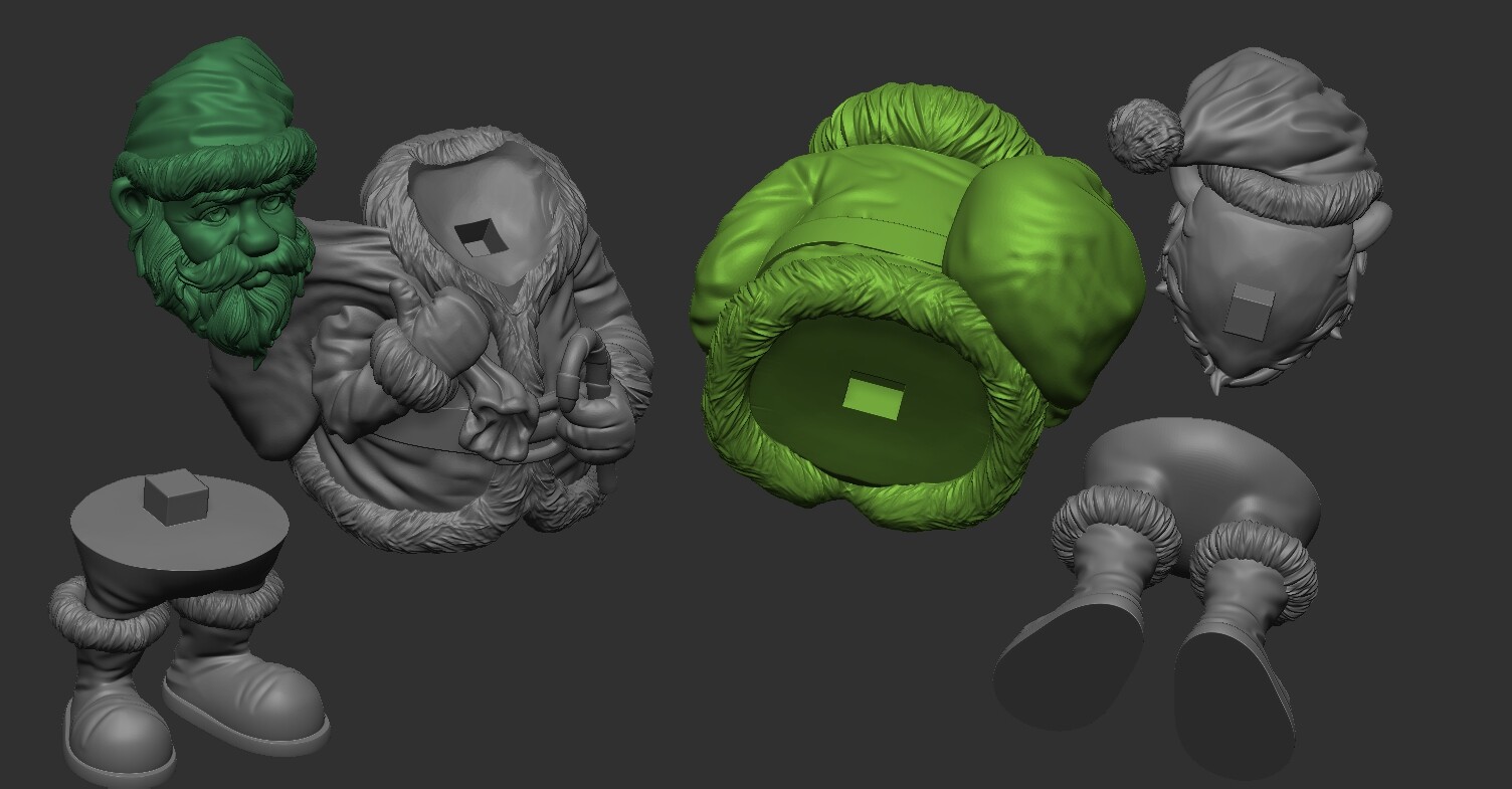 ArtStation - santa claus 3D print Model | Tutorials