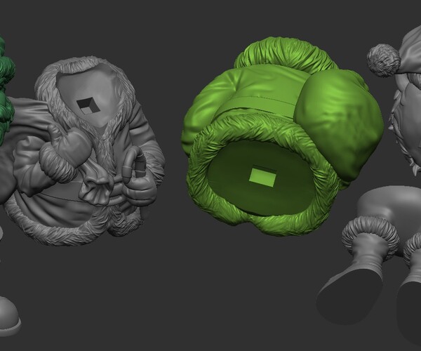 ArtStation - santa claus 3D print Model | Tutorials