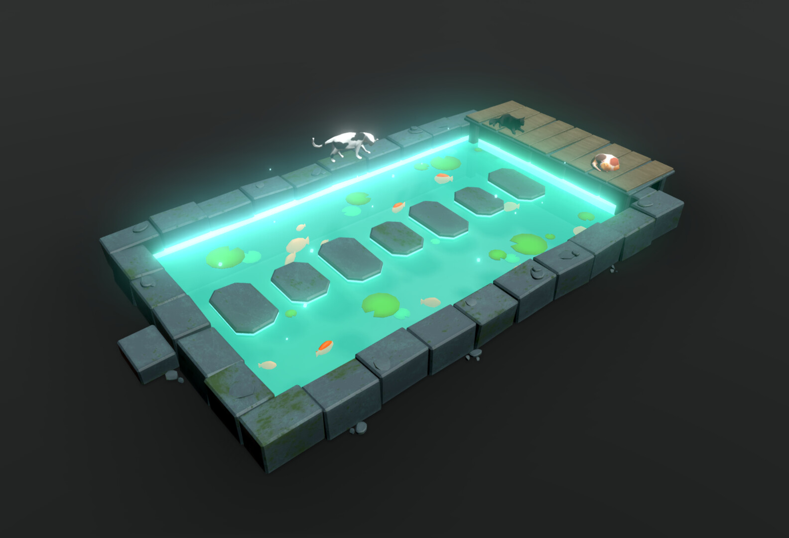 ArtStation - Japanese Pond | Game Assets