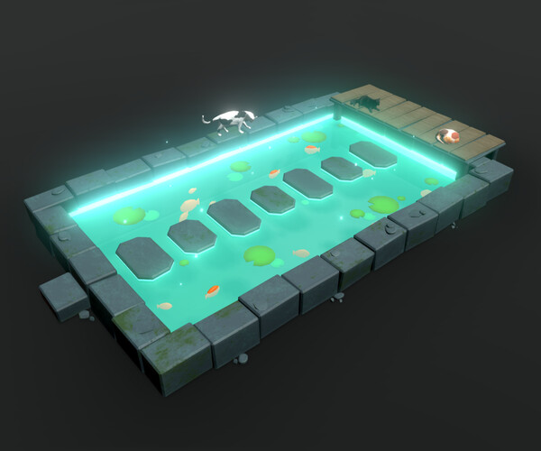 ArtStation - Japanese Pond | Game Assets