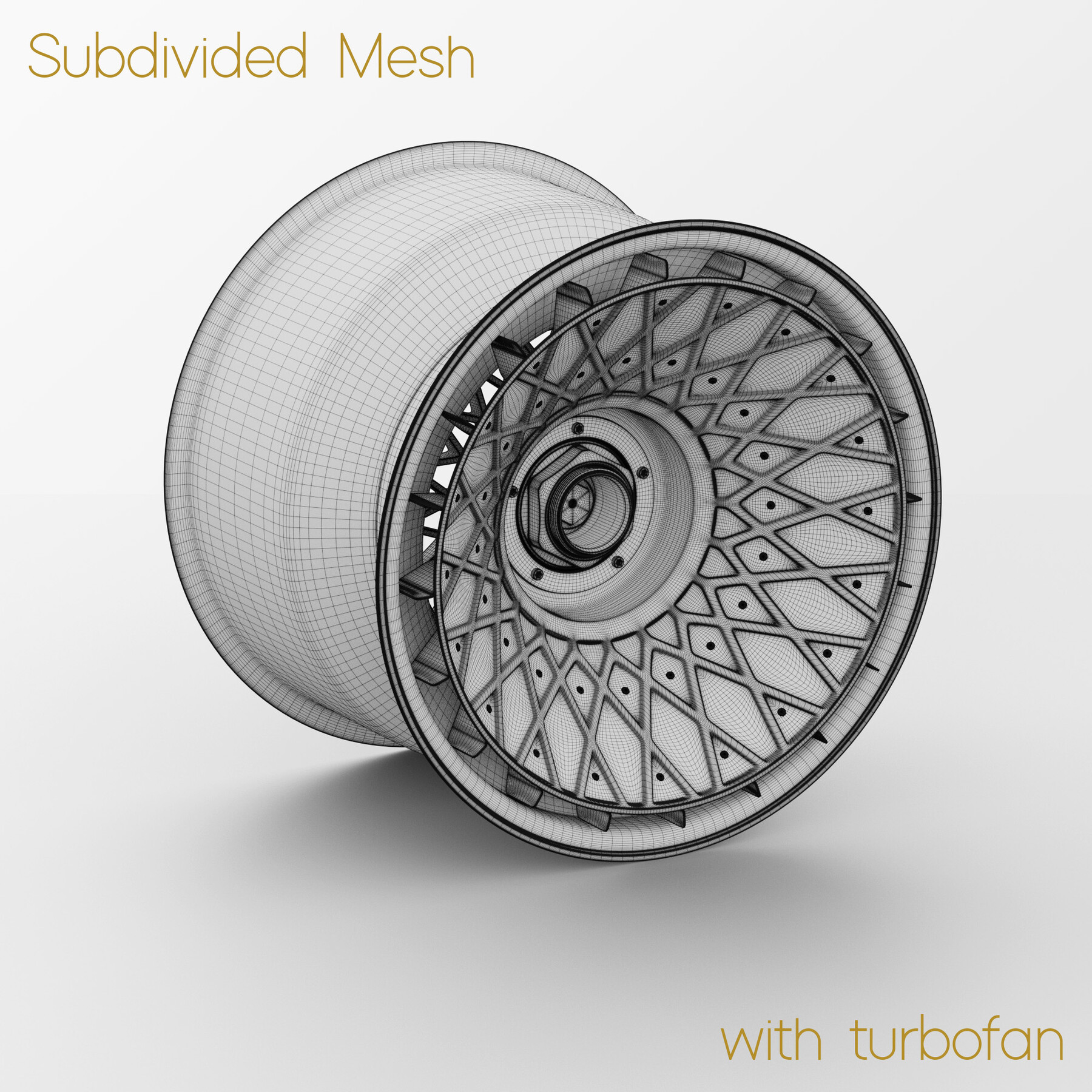 ArtStation - BBS E57 Turbofan 19" Rim/Wheel Porsche 935 3D Model ...
