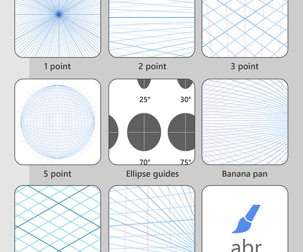 ArtStation - Perspective Grids and Brushes + Tutorial video | Tutorials