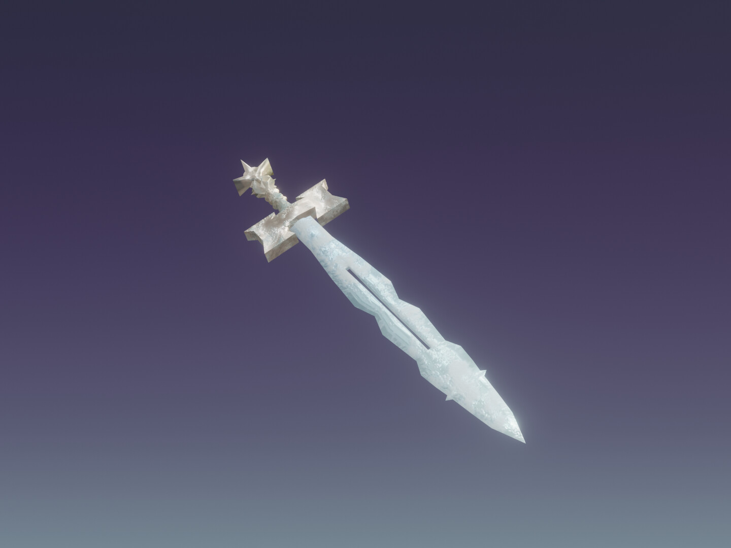 ArtStation - Fantasy Frozen Ice Sword - Elemental Sword | Game Assets