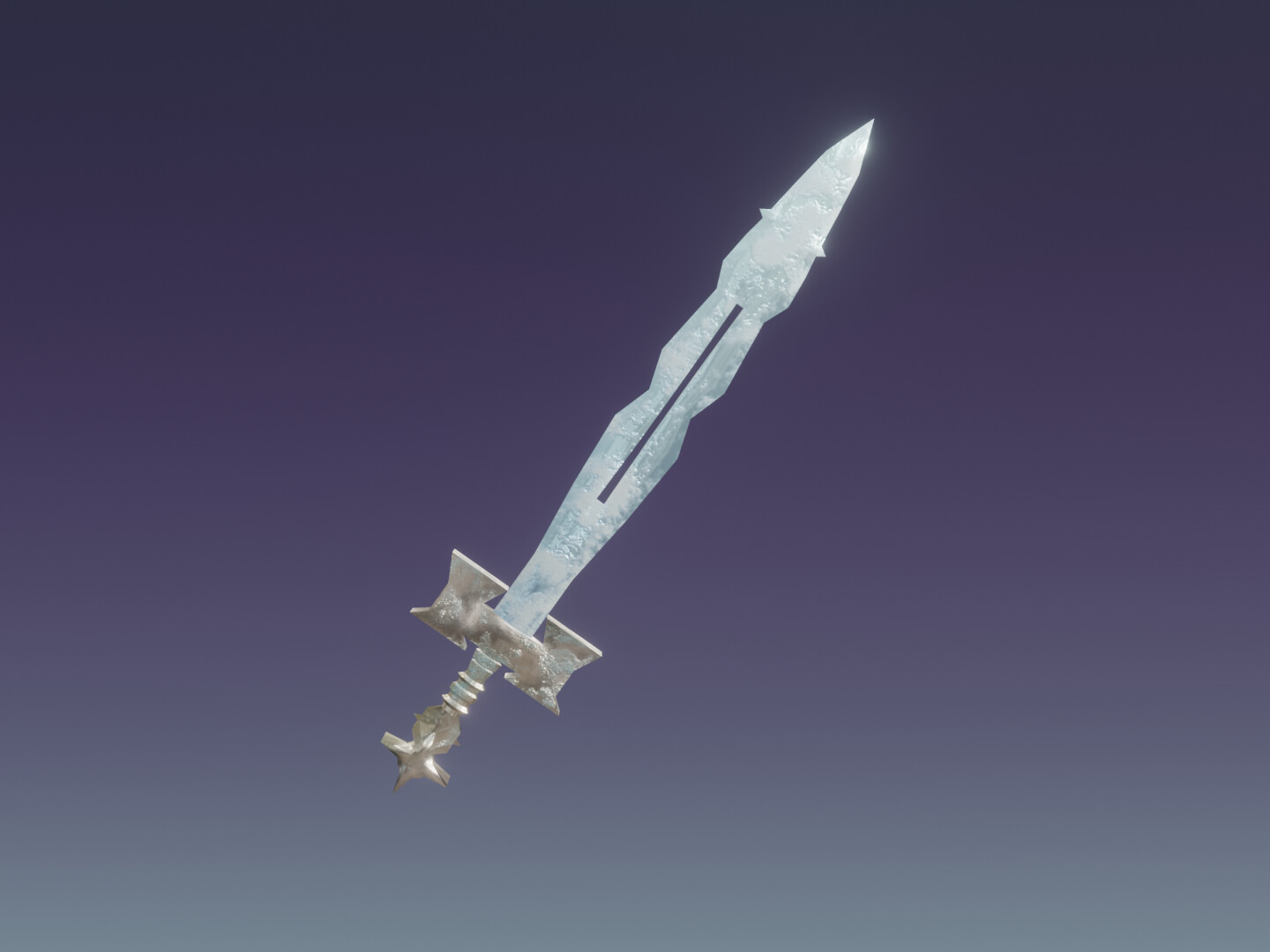 ArtStation - Fantasy Frozen Ice Sword - Elemental Sword | Game Assets