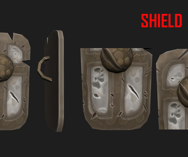ArtStation - stylized shield |shield | #shield | Game Assets