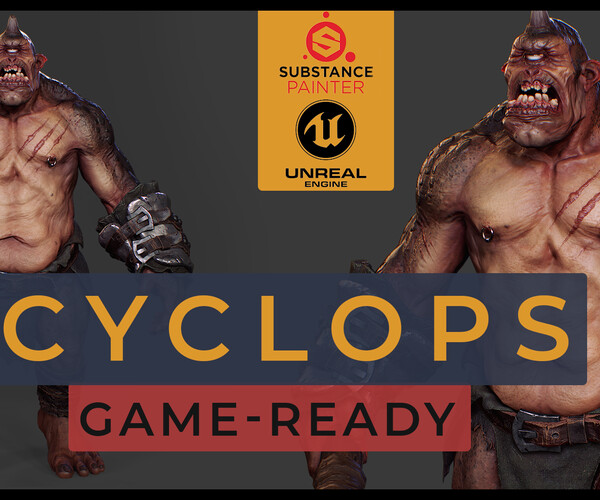 ArtStation - Ogre Cyclops Game-ready | Game Assets