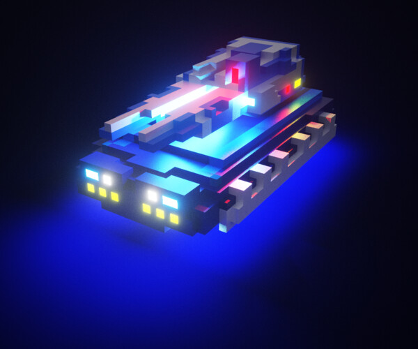 ArtStation - voxel tank 3 | Game Assets