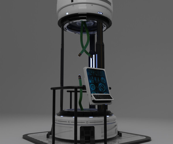 ArtStation - Sci-Fi Capsule Cloning Chamber Device | Game Assets