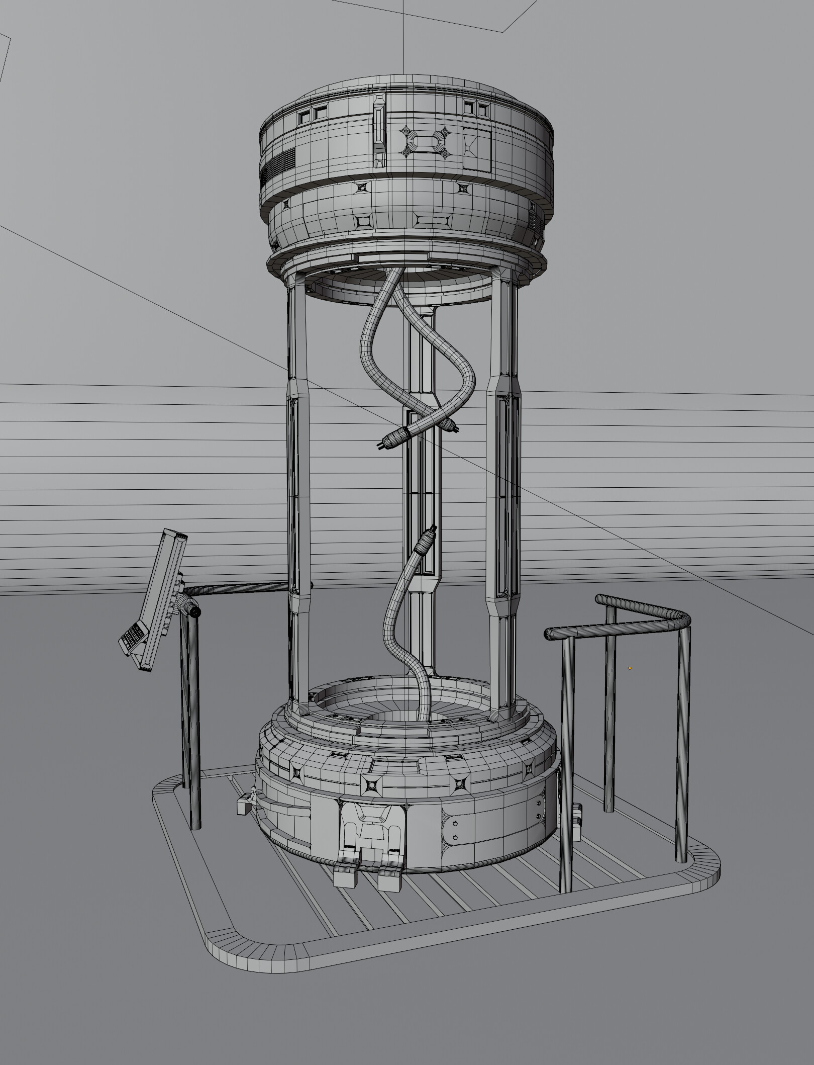 ArtStation - Sci-Fi Capsule Cloning Chamber Device | Game Assets