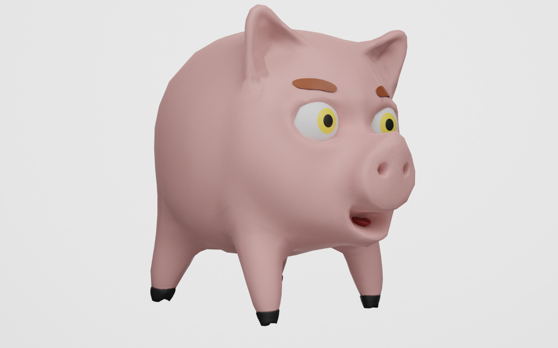 ArtStation - Piglet Wilson low-poly | Game Assets