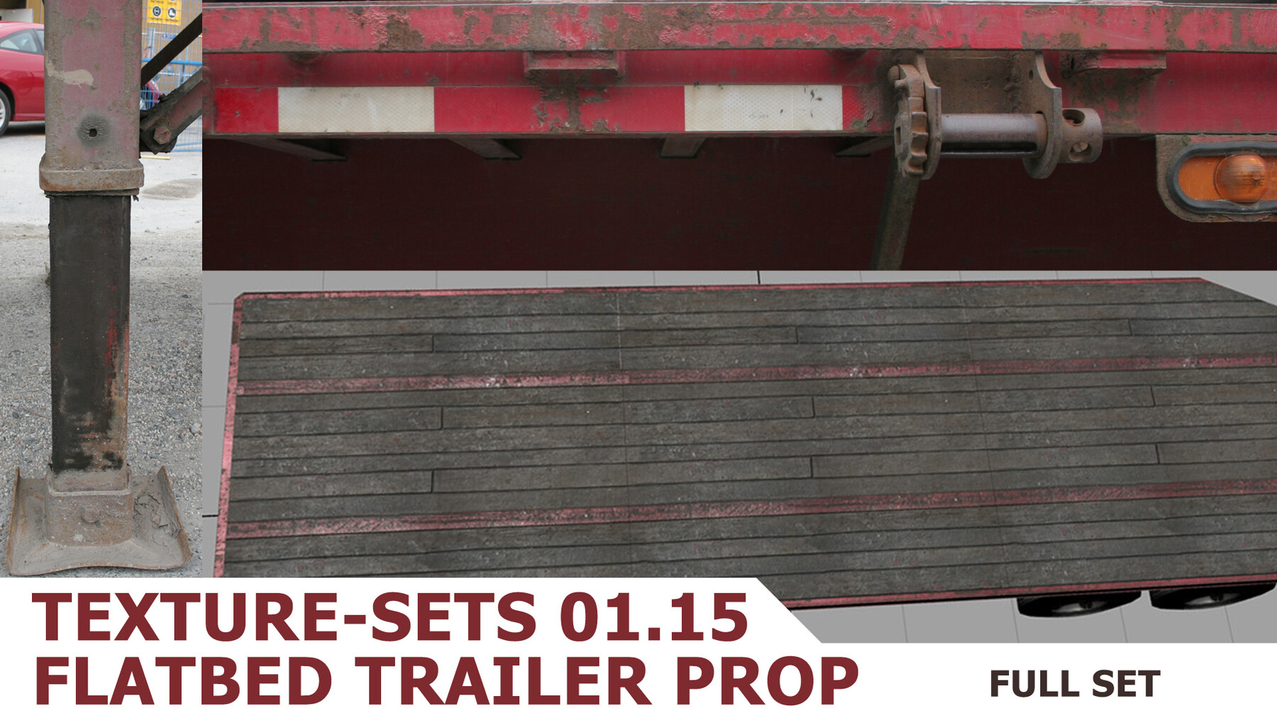 ArtStation - Flatbed Trailer Texture Set | Resources