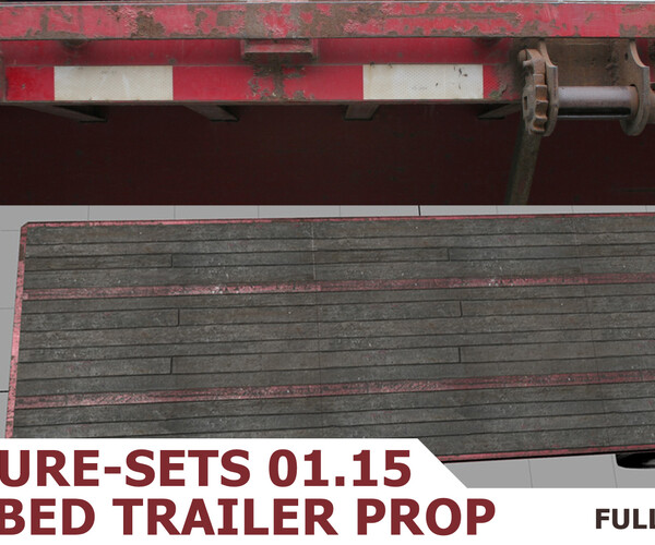 ArtStation - Flatbed Trailer Texture Set | Resources