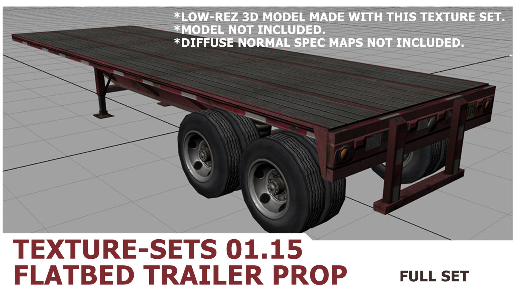 ArtStation - Flatbed Trailer Texture Set | Resources