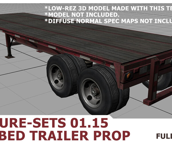 ArtStation - Flatbed Trailer Texture Set | Resources