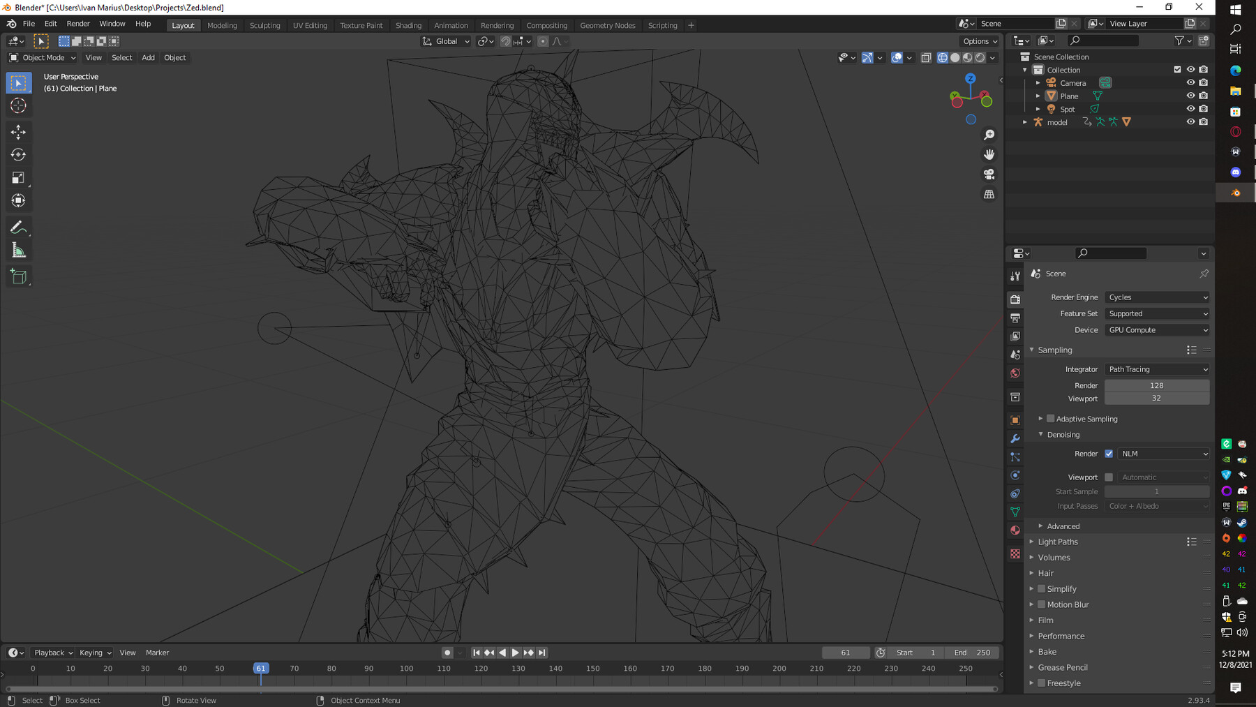 ArtStation - Zed Character | Game Assets