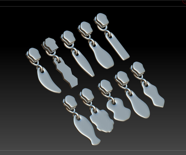 ArtStation - 10 ZB ZIP head brushes download, ZIP head 3D graphics ...