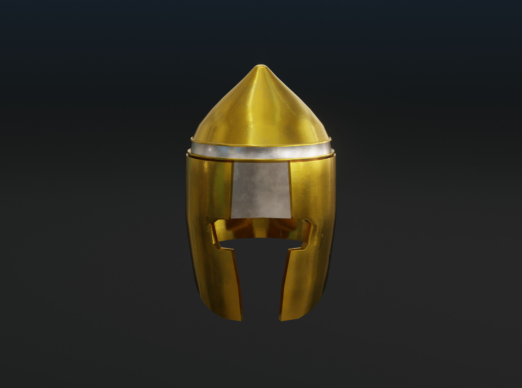 ArtStation - City Guard Golden Helmet - Gold Medieval Helmet | Game Assets