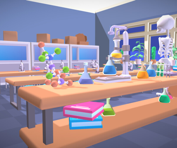 ArtStation - School Lab | Game Assets