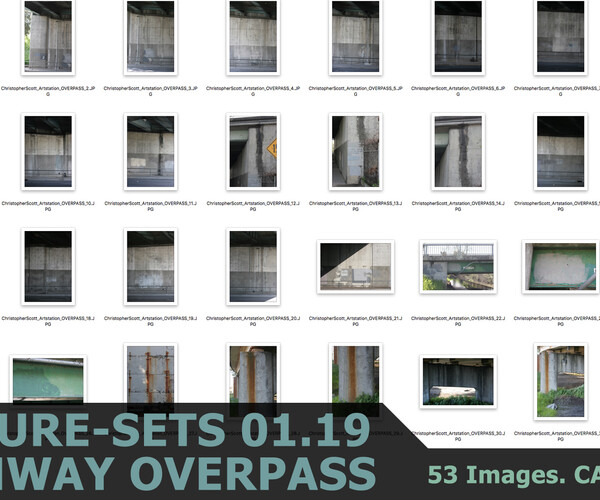 ArtStation - Overpass Textures : Weathered Concrete | Resources