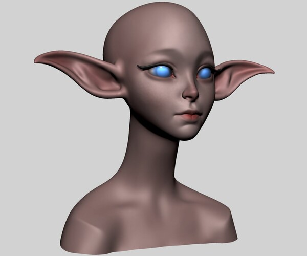 ArtStation - Stylized Elf Head | Resources
