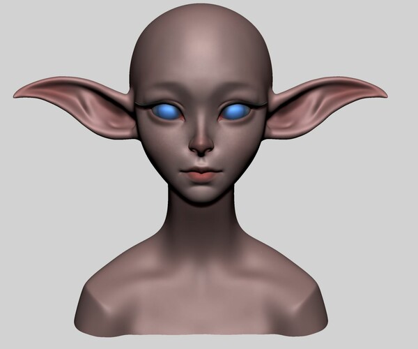 ArtStation - Stylized Elf Head | Resources