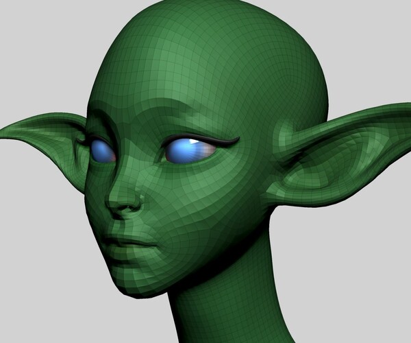 ArtStation - Stylized Elf Head | Resources