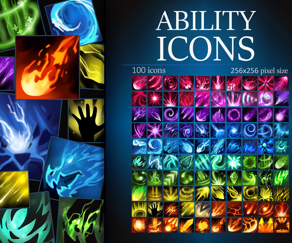 ArtStation - Ability Icons Pack | Game Assets
